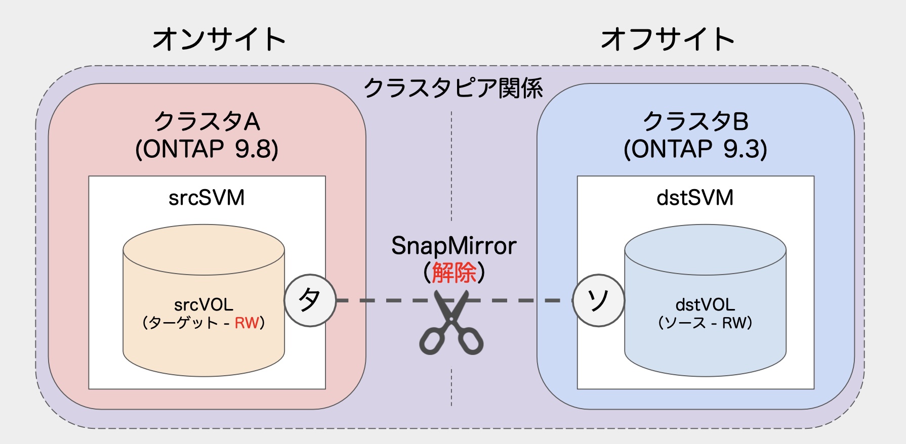 【NetApp】ONTAPバージョンの異なるクラスタ間でのSnapMirror逆再同期で苦戦した話 - KikuTech